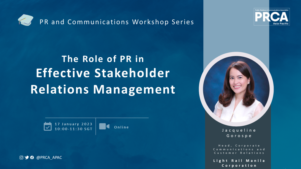 The Role of PR in Effective Stakeholder Relations Management - PRCA ...