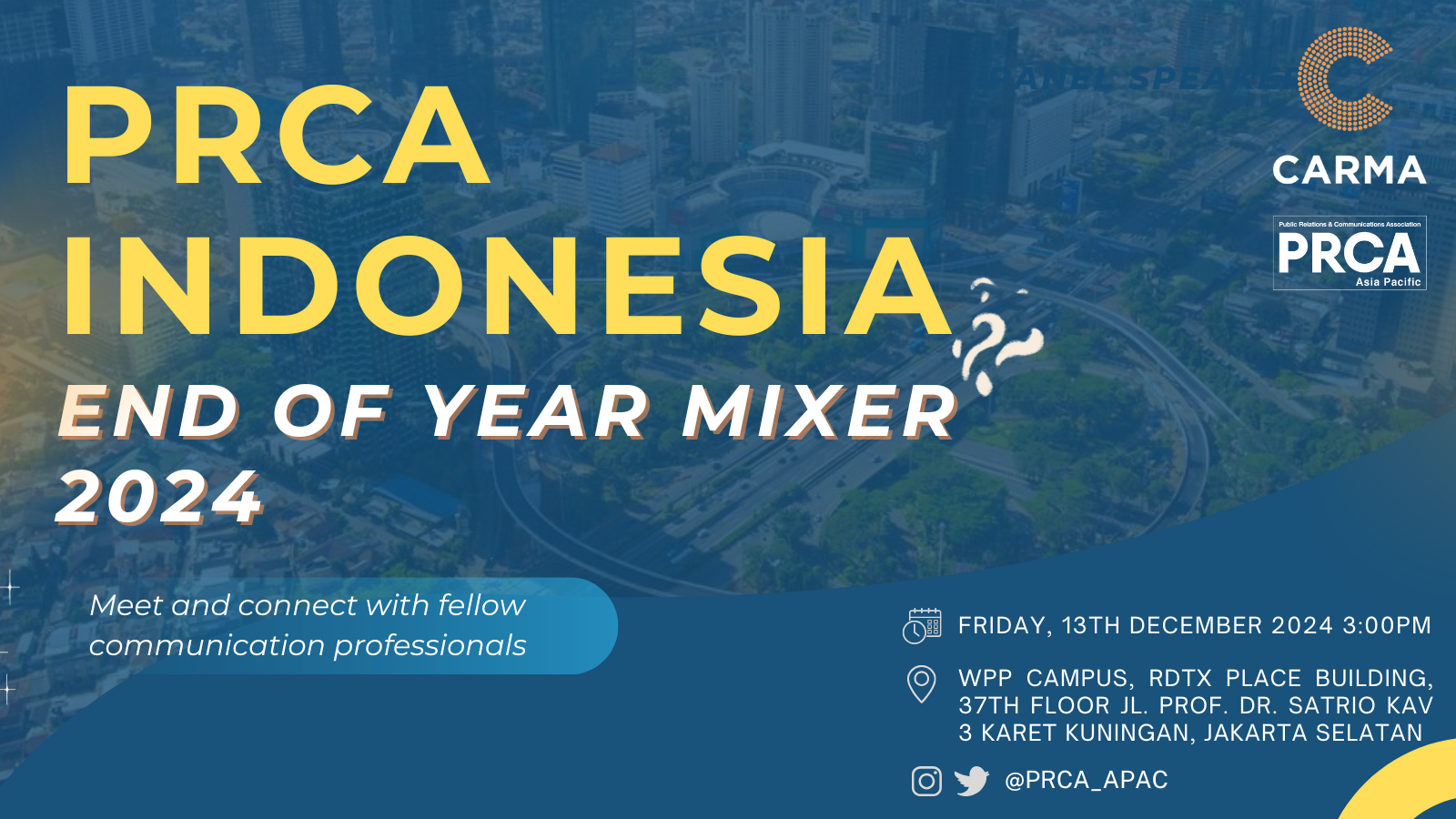 [IN-PERSON EVENT] PRCA Indonesia End of Year Mixer 2024 - PRCA Asia Pacific