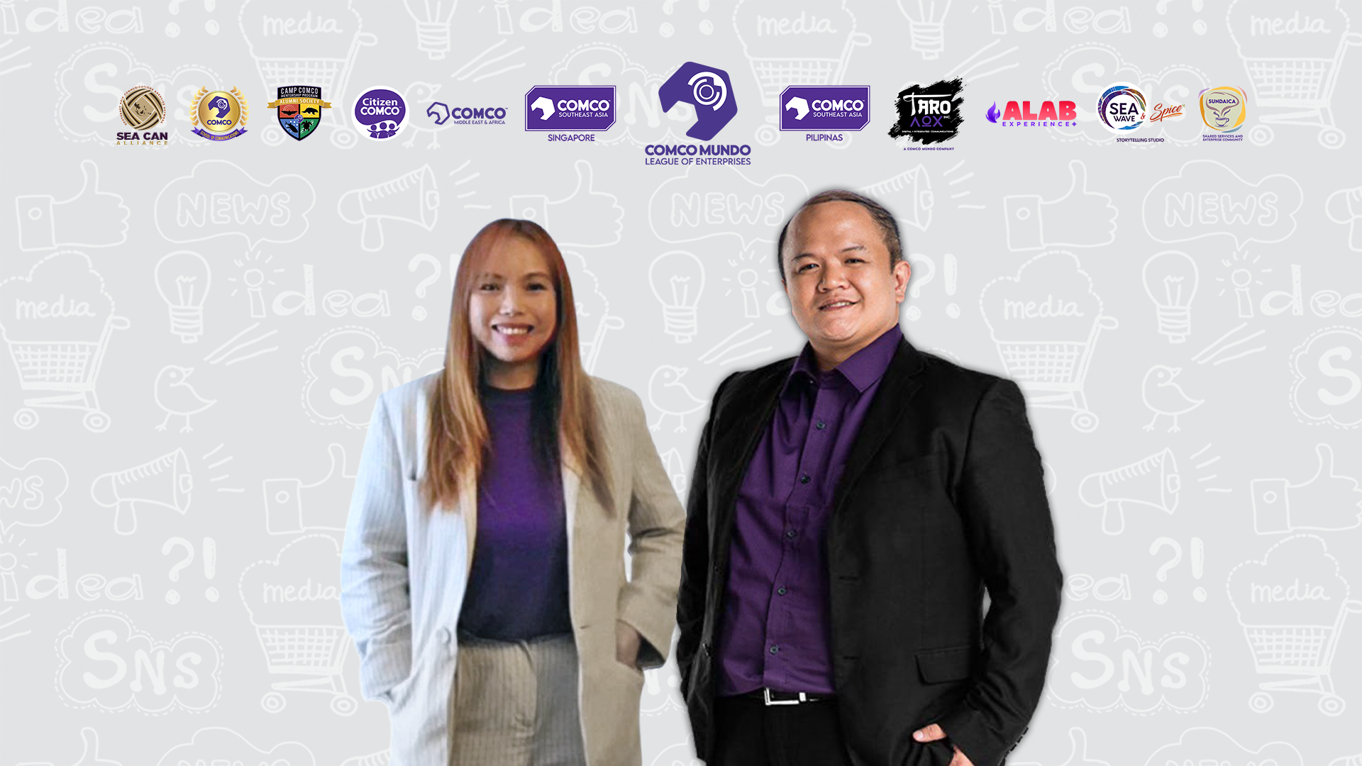 COMCO SEA - Singapore Managing Director Ms. Ampy Corpus and COMCO Mundo Group Chief Executive Mr ...