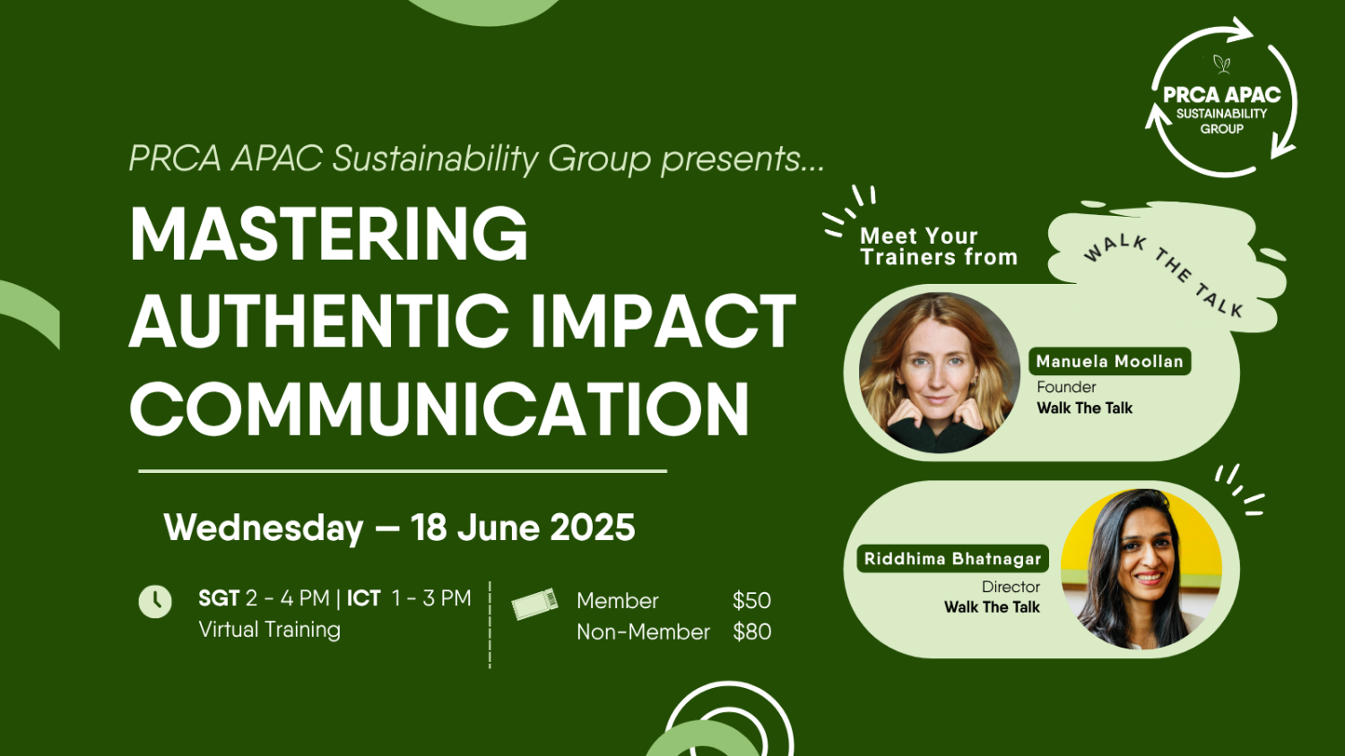 Virtual Training: Mastering Authentic Impact Communication - PRCA Asia Pacific