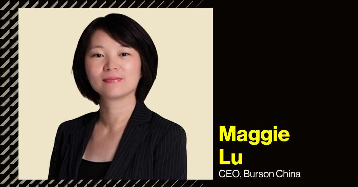 Maggie Lu, China CEO - PRCA Asia Pacific